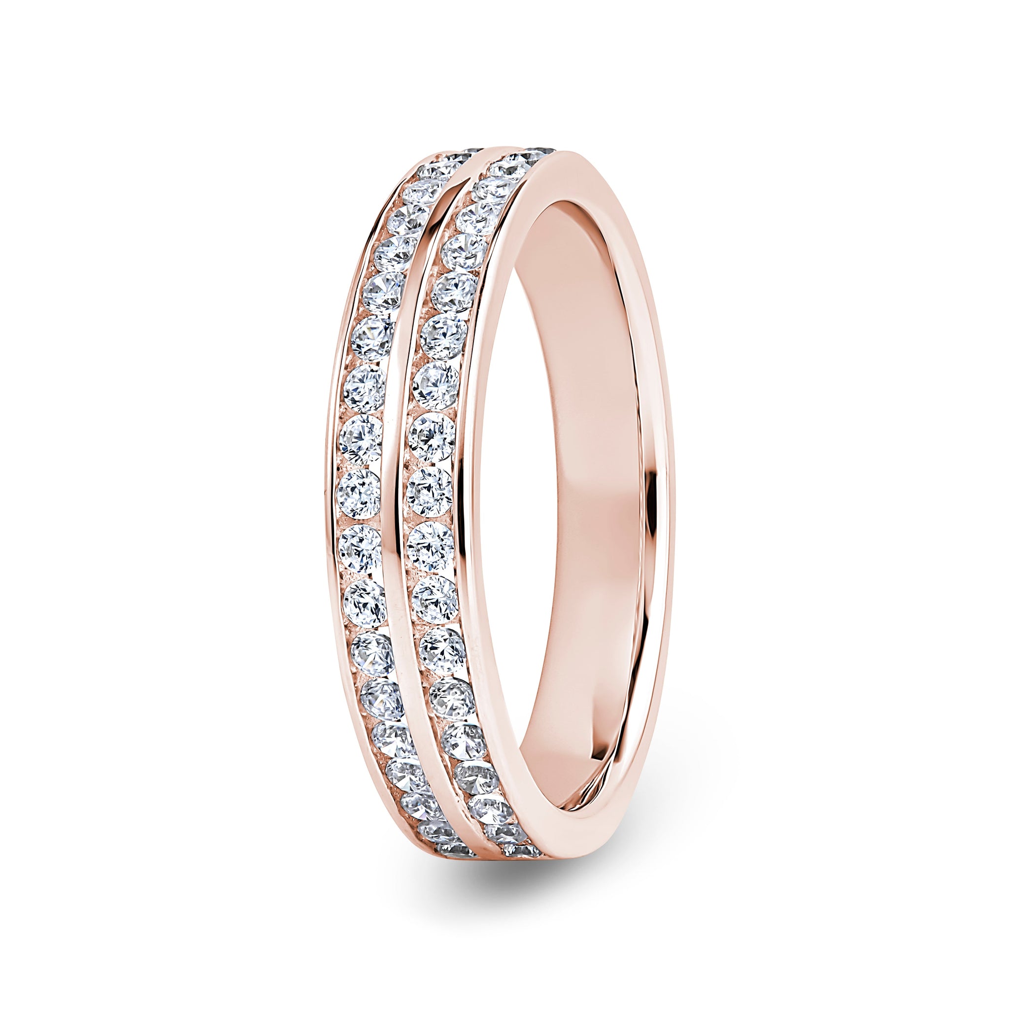 Round, Rose Gold Eternity Ring | ESSEX BESPOKE JEWELLERY